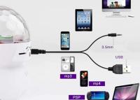China Stage Disco Irradiation Mini Portable Bluetooth Speaker LED Lighting Crystal Ball for sale