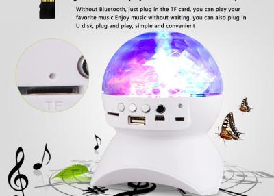 China Stage Disco Irradiation Mini Portable Bluetooth Speaker LED Lighting Crystal Ball for sale