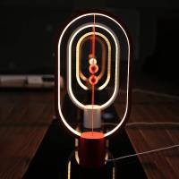 China Ellipse Wireless Night Lamp , Magnetic Smart Balance Rechargeable Moon Lamp Air Switch for sale
