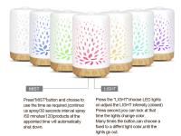 China Handy 4h Ultrasonic Mist Humidifier Ceramic Essential Oil Aroma Mini 20ml/h for sale