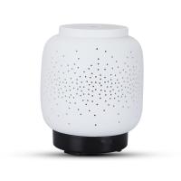 China 100ML White Ceramic Ultrasonic Essential Oil Diffuser Aroma 14W Light Led for sale