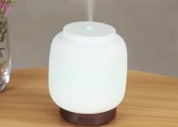 China 100ML White Ceramic Ultrasonic Essential Oil Diffuser Aroma 14W Light Led for sale