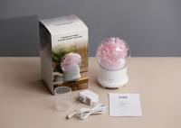 China 100ml Usb Aroma Essential Oil Diffuser , 35ml/h 455G Flower Led Ultrasonic Diffuser for sale