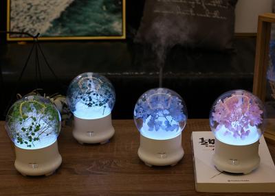 China 100ml Usb Aroma Essential Oil Diffuser , 35ml/h 455G Flower Led Ultrasonic Diffuser for sale