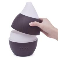 China 300ML Waterdrop Ultrasonic Essential Oil Diffuser 7 Led Color 50ml/h Wood Grain for sale