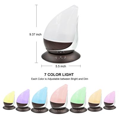 China 350ML 30ml/h Wooden Aroma Humidifier , BPA Essential Oil Diffuser With Bluetooth Speaker for sale