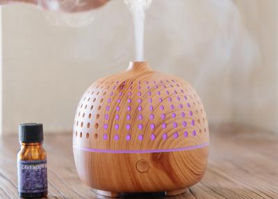 China Wood Grain Mini Portable Rechargeble Ultrasonic Home Aroma Diffuser for sale