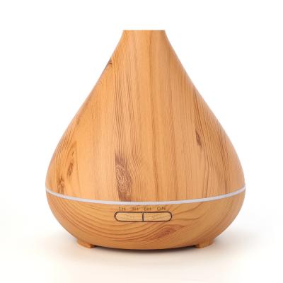 China Wood Grain Volcanic Ultrasonic Aromatherapy Oil Diffuser , Spa Mist Wood Grain Diffuser for sale