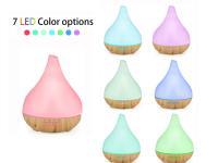 China Nano Cool Mist Essential Oil Diffuser , 35dB 40ml/H Wood Grain Aroma Diffuser for sale