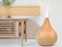 China 400ml 35ml/h Ultrasonic Essential Oil Diffuser Wood Grain for sale