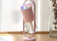 China 360 Degree Rotatable Portable Mini Negative Ion Air Humidifier With LED Light for sale