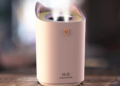 China 3L Dual Nozzles Cool Mist Air Humidifier , 210ml/H LED Led Air Humidifier for sale