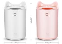 China 3L Dual Nozzles Cool Mist Air Humidifier , 210ml/H LED Led Air Humidifier for sale