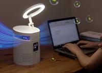 China 4000mAh 980g Home Compact Air Purifier , 3.7V 50HZ Lamp Air Purifier USB for sale