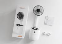 China 300ML Spray Nozzle Rechargeable Air Cooling Fan , 90° Shake Head Usb Handheld Fan for sale