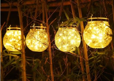 China 2V Solar Ball Glass Garden Tree Decorative Night Lights IP65 Waterproof for sale