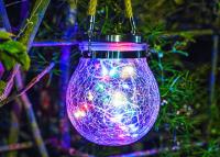China 2V Solar Ball Glass Garden Tree Decorative Night Lights IP65 Waterproof for sale