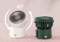China Rechargeable Handy USB Fan 1000MAh Suspensible Pedestal Stand Fan for sale