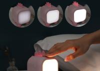 China Lovely Intelligent Rechargeable Night Lamp 300mA Silicone Night Light for sale