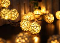 China 4.5V Christmas Rattan Love Ball Fairy String Lights For Wedding Party for sale