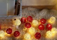 China 4.5V Christmas Rattan Love Ball Fairy String Lights For Wedding Party for sale