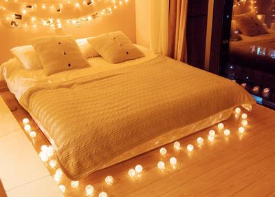 China 4.5V Christmas Rattan Love Ball Fairy String Lights For Wedding Party for sale