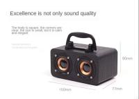 China Wood Mini Portable Bluetooth Speaker 1200Mah Retro BT Speaker With Stand for sale
