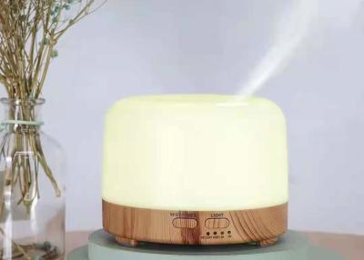 China 300ml Led Wood Grain Ultrasonic Aromatherapy Essential Oil Diffuser With 7 Color Lights for sale