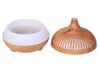 China 500ML Remote Control Hollow Wood Ultrasonic Aromatherapy Diffuser Humidifier With Bluetooth Stereo for sale