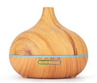 China Wood Grain 400ml Ultrasonic Essential Oil Diffuser For Christmas Gift for sale