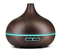 China Wood Grain 400ml Ultrasonic Essential Oil Diffuser For Christmas Gift for sale