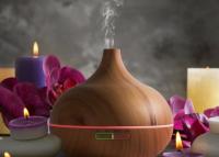 China Wood Grain 400ml Ultrasonic Essential Oil Diffuser For Christmas Gift for sale