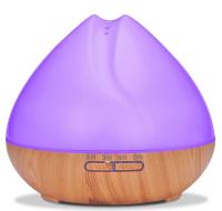 China Led Light Ultrasonic Peach Essential Oils Aroma Diffuser 400ml With Shut Off for sale