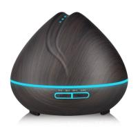 China Led Light Ultrasonic Peach Essential Oils Aroma Diffuser 400ml With Shut Off for sale