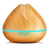 China Led Light Ultrasonic Peach Essential Oils Aroma Diffuser 400ml With Shut Off for sale