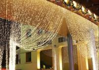 China IP65 300 LED Warm White Rechargeable Night Lamp Curtain String for sale