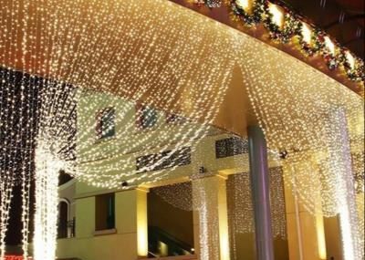 China IP65 300 LED Warm White Rechargeable Night Lamp Curtain String for sale