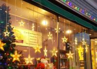 China Waterfall Rechargeable Night Lamp Christmas Safety Led Curtain Star Lights for sale