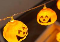 China IP44 PVC Halloween String Lights 1.5M10 LED Halloween Pumpkin Lights for sale