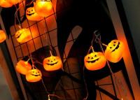 China IP44 PVC Halloween String Lights 1.5M10 LED Halloween Pumpkin Lights for sale