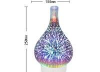 China 100ML Portable Installation Wholesale 3D Glass Crystal Ultrasonic Aromatherapy Essential Oil Diffuser for sale