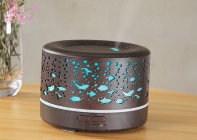 China 500ml Large Capacity Household Wood Grain Aromatherapy Machine Ultrasonic Aromatherapy Machine for sale