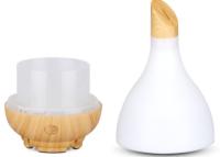 China 5V 100ML Wood-Grain Aromatherapy Warm Light Night LED Essential Oil Table Top Humidifier Aromatherapy for sale