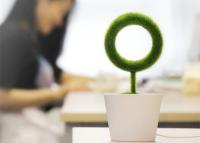 China Coffice Home Room Negative Ion Ionic Desktop Green Plant Air Purifier for sale