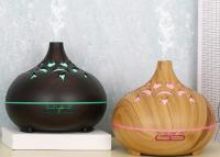 China 500ML Remote Control Hollow Wood Ultrasonic Aromatherapy Diffuser Humidifier With Bluetooth Stereo for sale