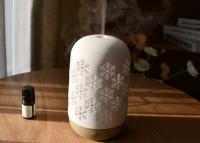 China 100ML Classic Ceramic Ultrasonic Essential Oil Diffuser Humidifier Electric Home Scent Machine for sale
