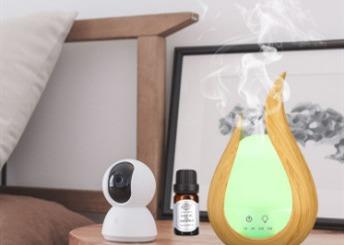 China 200ml Wood Grain Petal Aromatherapy Machine Marble Humidifier Desktop Essential Oil Perfume Machine for sale
