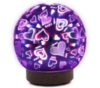 China 3D Ball Firework Glass Ultrasonic Essential Oil Air Aromatherapy Humidifier for sale