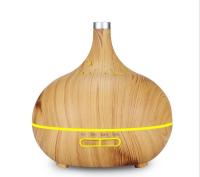 China 400ML Creative Wood Hollow Star Moon Aromatherapy Diffuser Humidifier for sale