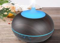 China 400ml Wood Grain Ultrasonic Humidifier Aromatherapy Timing Aroma Diffuser Led Light Air Purifier for sale